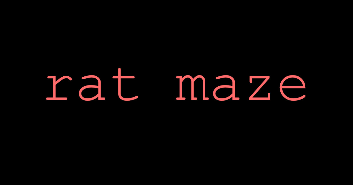 Rat in a Maze: Interactive Pathfinding Algorithm with Backtracking ...